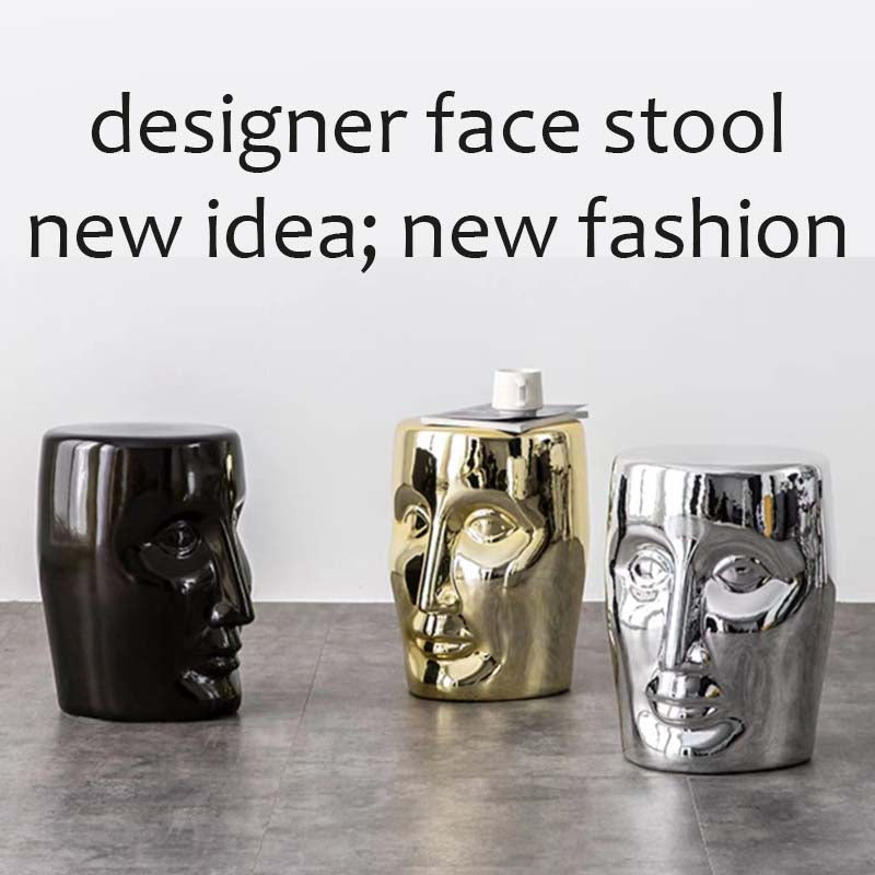 modern design furniture face ceramic stool – AGHOME-INDUSTRIAL